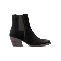 Lazamani Leder-Stiefeletten in Schwarz - 49% | Gr&ouml;&szlig;e 39 | Stiefeletten