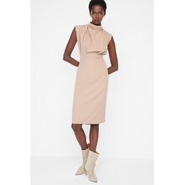 Trendyol Kleid in Beige - 65% | Gr&ouml;&szlig;e 34 | Damen-kleider