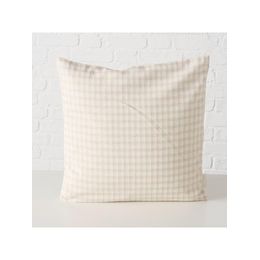 Boltze Kissen "Checks" in Beige - (L)45 x (B)45 cm - 40% | Dekokissen