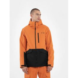 4F Ski-/ Snowboardjacke in Orange/ Schwarz - 32% | Gr&ouml;&szlig;e L | Herren-outdoorjacken