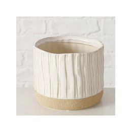 Boltze Übertopf "Diona" in Weiß/ Beige - (H)11,5 x Ø 13,5 cm - 22% | Kerzen-vasen