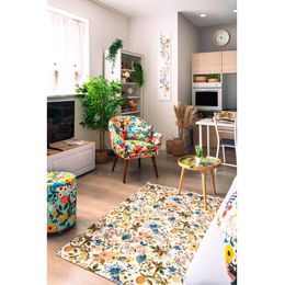 EXCELSA Indoor-Teppich "Fiori Frida" in Bunt - (L)165 x (B)110 cm - 63% |