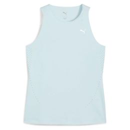 Puma Trainingstop "Cloudspun" in Hellblau - 44% | Gr&ouml;&szlig;e XL | Damen-outdoor-tops-shirts