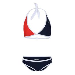 Reebok Bikini "Alpha" in Rot/ Dunkelblau/ Wei&szlig; - 50% | Gr&ouml;&szlig;e M | Damen-bademode
