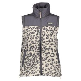 Sublevel Teddyweste in Anthrazit/ Creme - 55% | Größe XS | Damenjacken
