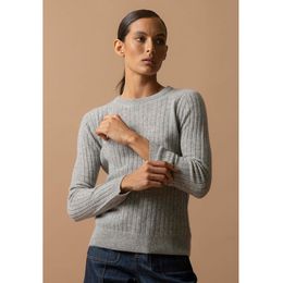 Perfect Cashmere Kaschmir-Pullover "Kylie" in Hellgrau - 44% | Gr&ouml;&szlig;e M | Damen-pullover-cardigans