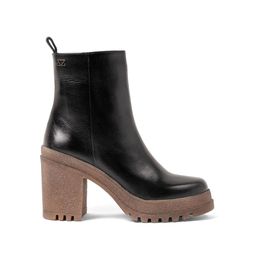 Lazamani Leder-Stiefeletten in Schwarz - 44% | Gr&ouml;&szlig;e 39 | Stiefeletten