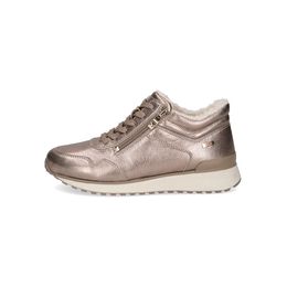 Caprice Leder-Sneakers in Taupe - 39% | Gr&ouml;&szlig;e 37 | Damen-sneakers