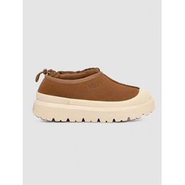 UGG Australia UGG Leder-Slipper "Tasman Weather" in Hellbraun/ Creme - 22% | Gr&ouml;&szlig;e 40 | Herren-schuhe-halbschuhe