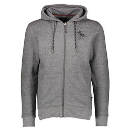PETROL INDUSTRIES Sweatjacke in Grau - 58% | Gr&ouml;&szlig;e 3XL | Herren-sweatshirts-jacken