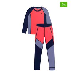 Color Kids 2tlg. Funktionsw&auml;sche-Set in Pink/ Blau - 34% | Gr&ouml;&szlig;e 116 | Kinder-outdoor-waesche