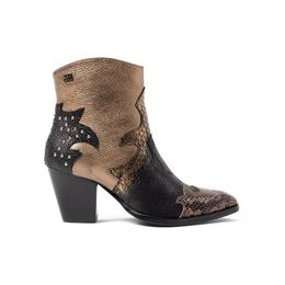 Lazamani Leder-Stiefeletten in Gold - 49% | Größe 41 | Stiefeletten