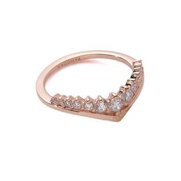 Pandora Ros&eacute;vergold. Ring mit Edelsteinen - 38% | Gr&ouml;&szlig;e 54 | Schmuck