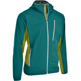 Maul Sport Softshelljacke "Achenkopf 10.0" in Petrol/ Oliv - 50% | Gr&ouml;&szlig;e 56 | Herren-outdoorjacken
