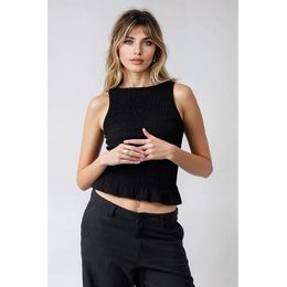 WEEKDAY Top in Schwarz - 52% | Gr&ouml;&szlig;e L | Damen-tops