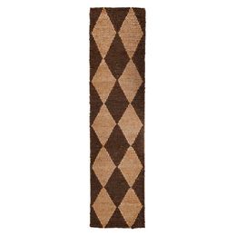 Flair Rugs Jute-Läufer "Nolen" in Beige/ Braun - 56% | Größe 60x230 cm |
