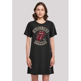 Shirtkleid F4NT4STIC "The Rolling Stones Tour '78 Vector", Damen, Gr. XXL, schwarz, Obermaterial: 100% Baumwolle, regular fit, Rundhals, ohne B&uuml;ndchen, Kleider Shirtkleid, Premium Qualit&auml;t