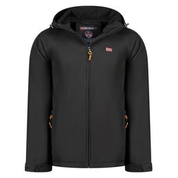 Geographical Norway Softshelljacke "Tamigolor" in Schwarz - 55% | Gr&ouml;&szlig;e 152 | Kinder-outdoor-jacken