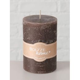 Boltze Stumpenkerze ''Casual'' in Taupe - (H)10 x &Oslash; 7 cm - 21% | Kerzen-vasen