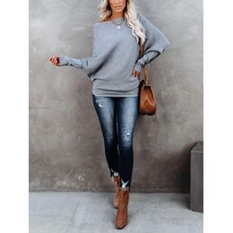 LA Angels Pullover in Grau - 53% | Gr&ouml;&szlig;e M | Damen-pullover-cardigans