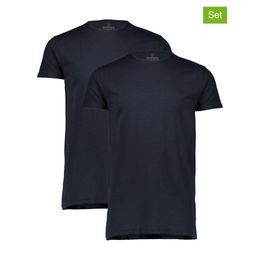 DSTREZZED 2er-Set: Shirts in Dunkelblau - 49% | Gr&ouml;&szlig;e L | Herren-plussize