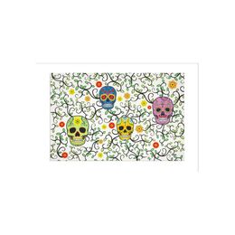 EXCELSA Badvorleger "Calavera" in Bunt - (L)52 x (B)80 cm - 62% | Heimtextilien-badematten