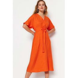 Trendyol Kleid in Orange - 57% | Gr&ouml;&szlig;e 36 | Damen-kleider