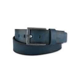 Bernd G&ouml;tz Lederg&uuml;rtel BERND G&Ouml;TZ, Herren, Gr. 100, blau (dunkelblau), Leder, genarbt, unifarben, G&uuml;rtel Lederg&uuml;rtel, mit Airbrushkante