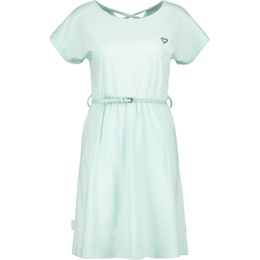 alife and kickin Blusenkleid ALIFE & KICKIN "Damen NoraAK", Damen, Gr. XL, Normalgr&ouml;&szlig;en, blau (aqua), 65% Baumwolle, 35% Polyester, Kleider Blusenkleid