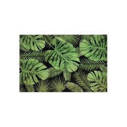 EXCELSA Badvorleger "Foliage" in Grün - (L)52 x (B)80 cm - 62% | Heimtextilien-badematten