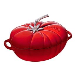 Staub La Cocotte Cocotte 25 cm, Tomate, Kirsch-Rot, Gusseisen