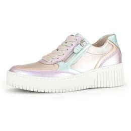 Gabor Sneaker Damen Gr&ouml;&szlig;e 40 beige / hellblau / helllila