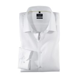 Businesshemd OLYMP "No. Six super slim", Herren, Gr. 36, N-Gr, wei&szlig;, Obermaterial: 97% Baumwolle, 3% Elastolefin, Hemden
