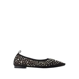 Tory Burch Crystal Ballerinas - Nylon - Black - Gr. 39 (EU) - in Schwarz