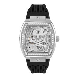 Philipp Plein Uhren - Analoge Quarzuhr The $Keleton - Gr. unisize - in Silber - f&uuml;r Damen