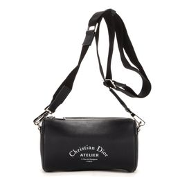 Christian Dior Crossbody Bags - Dior Atelier Roller Navy Blue Cowhide leather Sil - Gr. unisize - in Blau - f&uuml;r Damen