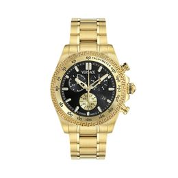 Versace Uhren - Quarz Chronograph Uhr Versace Chrono X(Wc-9K) - Gr. unisize - in Gold - f&uuml;r Damen