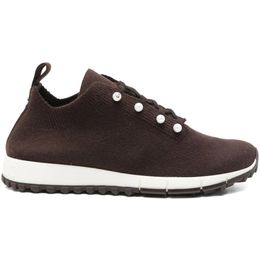 Jimmy Choo Low-Top Sneaker - Cashmere Goat Upper Sneakers - Gr. 36 (EU) - in Braun - f&uuml;r Damen