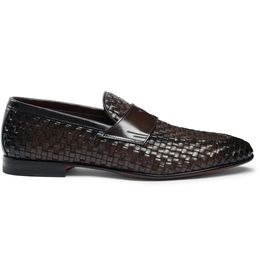 Santoni Loafer - Mocass Intrec Mar Tm - Gr. UK_10 - in Wei&szlig; - f&uuml;r Damen