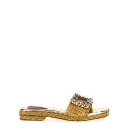 Roger Vivier Sandalen - Sandals Leather Brown - Gr. 39 (EU) - in Braun - f&uuml;r Damen