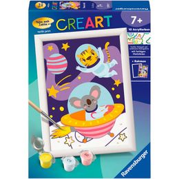 Ravensburger Malen nach Zahlen &raquo;CreArt, Tiere im All&laquo; Made in Europe bunt