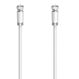 Hama SAT-Kabel &raquo;SAT-Anschlusskabel, F-Stecker - F-Stecker, 1,5 - 10 m, 90 dB&laquo; F-Stecker 500 cm wei&szlig; Perfekt geeignet f&uuml;r TV