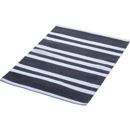See Mann Garn SEE∙MANN∙GARN Badematte &raquo;Lina&laquo; H&ouml;he 5 mm fu&szlig;bodenheizungsgeeignet pflegeleicht anthrazit Obermaterial: 100% Baumwolle rechteckig (50 cm x 70 cm )