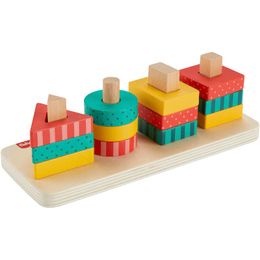 Fisher-Price Stapelspielzeug »Formen-Stapel- und -Sortierspielzeug aus Holz« bunt