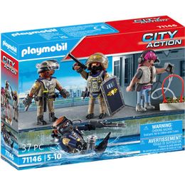 Playmobil Konstruktions-Spielset »SWAT-Figurenset (71146), My Action Heroes« Made in Europe bunt