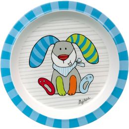 Sigikid Teller »Kinderbunt, Hase Ringel Dingel« blau