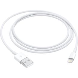Apple USB-Kabel &raquo;Lightning auf USB Kabel (1 m)&laquo; Lightning USB Typ A 100 cm wei&szlig;