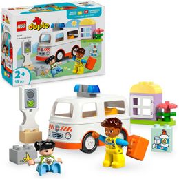 Lego Konstruktionsspielsteine »Rettungswagen mit Fahrer (10447), Lego DUPLO Town« Made in Europe bunt