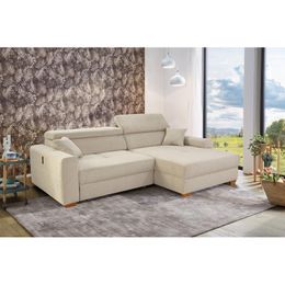 Jockenhöfer JOCKENHÖFER GRUPPE Ecksofa »Slider L-Form, B: 277 cm, mit 60 cm elektrischer Sitztiefenverstellung« 140kg Belastbarkeit, USB, verstellbaren...