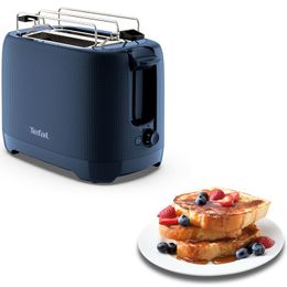 Tefal Toaster »TT2M14 Morning« 2 kurze Schlitze 850 W mit Brötchenaufsatz, 7 Bräunungsstufen, elegantes Design Blau